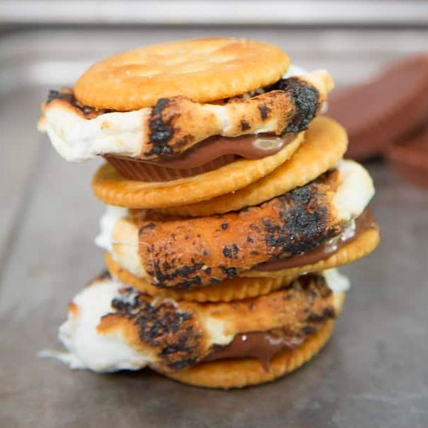 S'mores with Ritz and Reese's | Recipes | Goldens' Cast Iron Fire Pit