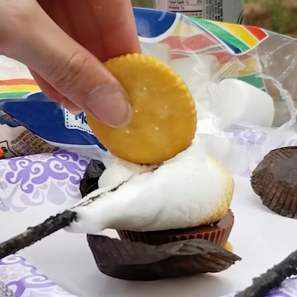 S'mores with Ritz and Reese's | Recipes | Goldens' Cast Iron Fire Pit